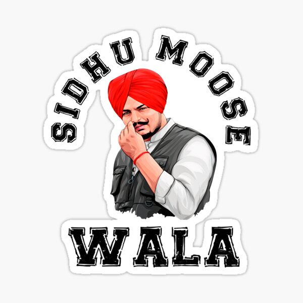 "Sidhu moose wala" Sticker for Sale by Garmaramas | Redbubble