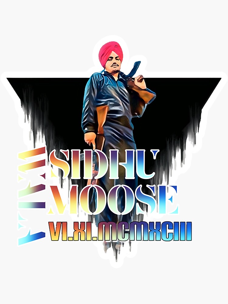 "Sidhu moose wala" Sticker for Sale by Garmaramas | Redbubble
