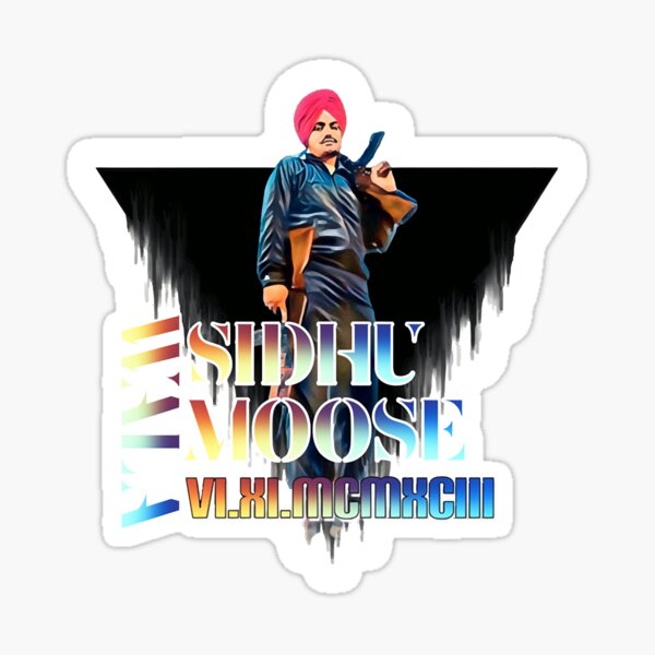 "Sidhu moose wala" Sticker for Sale by Garmaramas | Redbubble