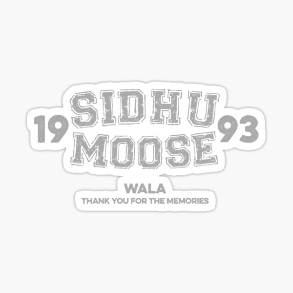 "sidhu moose wala" Sticker for Sale by Garmaramas | Redbubble