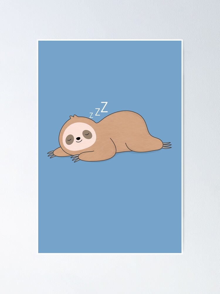 Poster « Kawaii Mignon paresse paresseuse », par happinessinatee ...