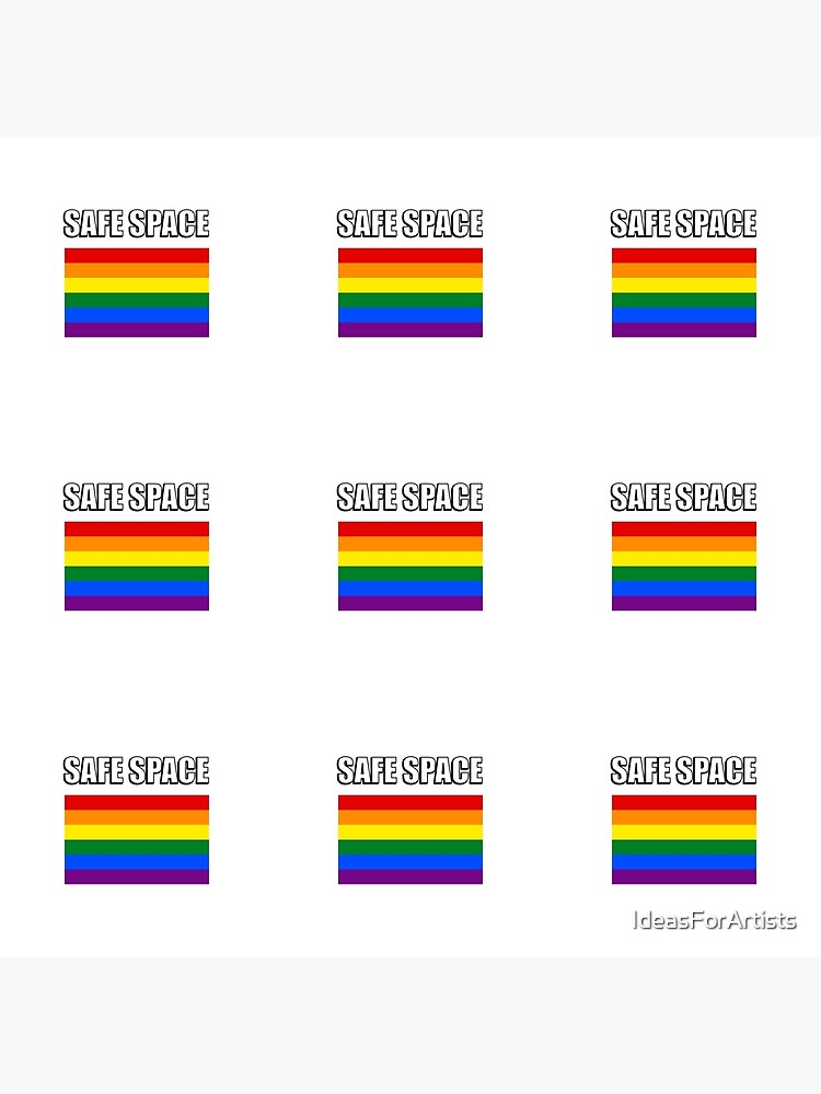"LGBTQIA SAFE SPACE rainbow flag sticker packs - pride packs" Poster ...