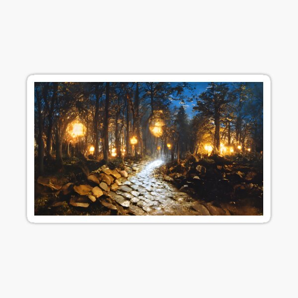 "Cobblestone path" Sticker for Sale by fizzribbit | Redbubble