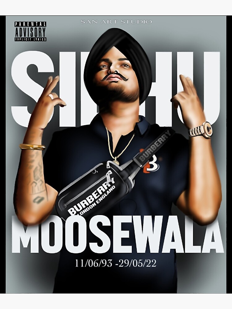 "Sidhu Moosewala " Poster for Sale by Garmaramas | Redbubble
