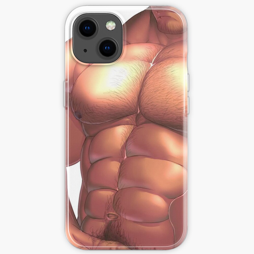 "bara tiddies, sexy muscular bara hot pecs jock, hot masculine bara, bara, bara six pack" iPhone ...