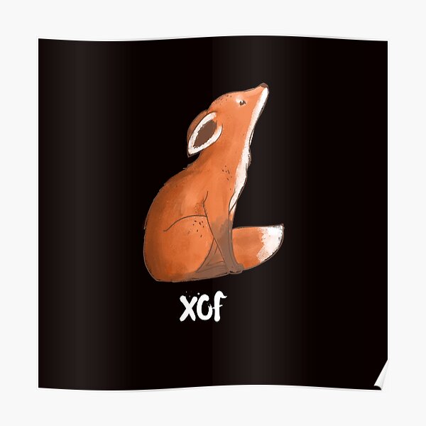 "Xof Fox " Poster for Sale by theaggi | Redbubble