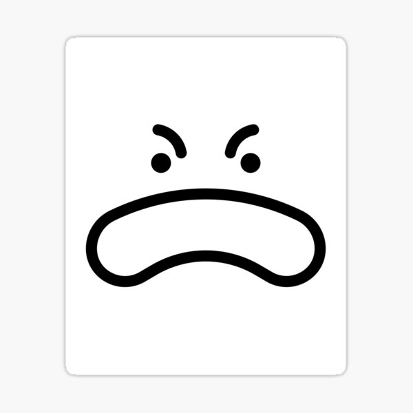 "Angry Meme" Sticker for Sale by DesignAMH | Redbubble