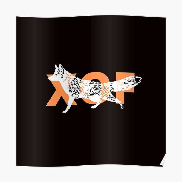 " Xof Fox " Poster for Sale by theaggi | Redbubble