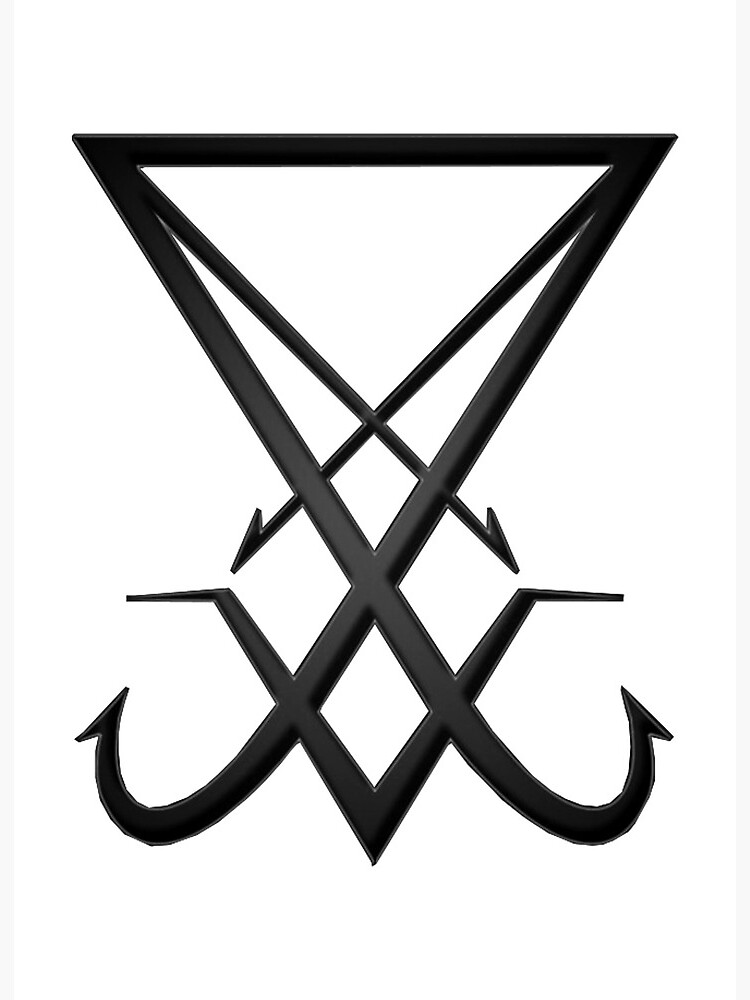 "Lucifer Symbol - Hellish Design" Art Board Print for Sale by David ...