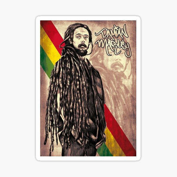 "rasta gimbal art" Sticker for Sale by caragerlach | Redbubble