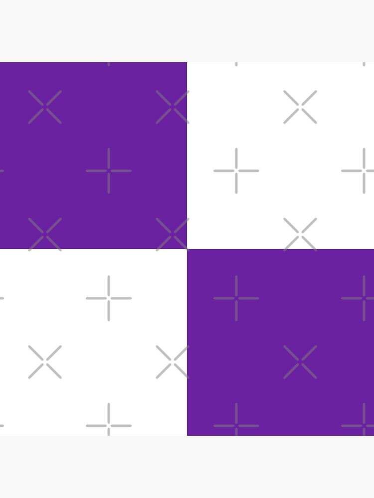 "Purple Checkmate" Poster for Sale by RetroCave | Redbubble