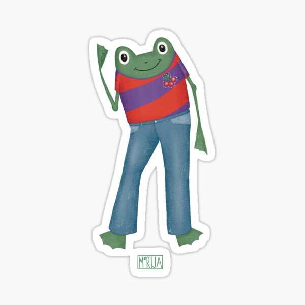"Manchester Frog 1" Sticker for Sale by mrijaart | Redbubble