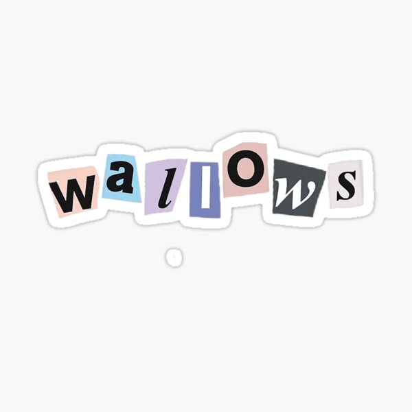 "Wallow Vintage" Sticker for Sale by flawedcaliber64 | Redbubble