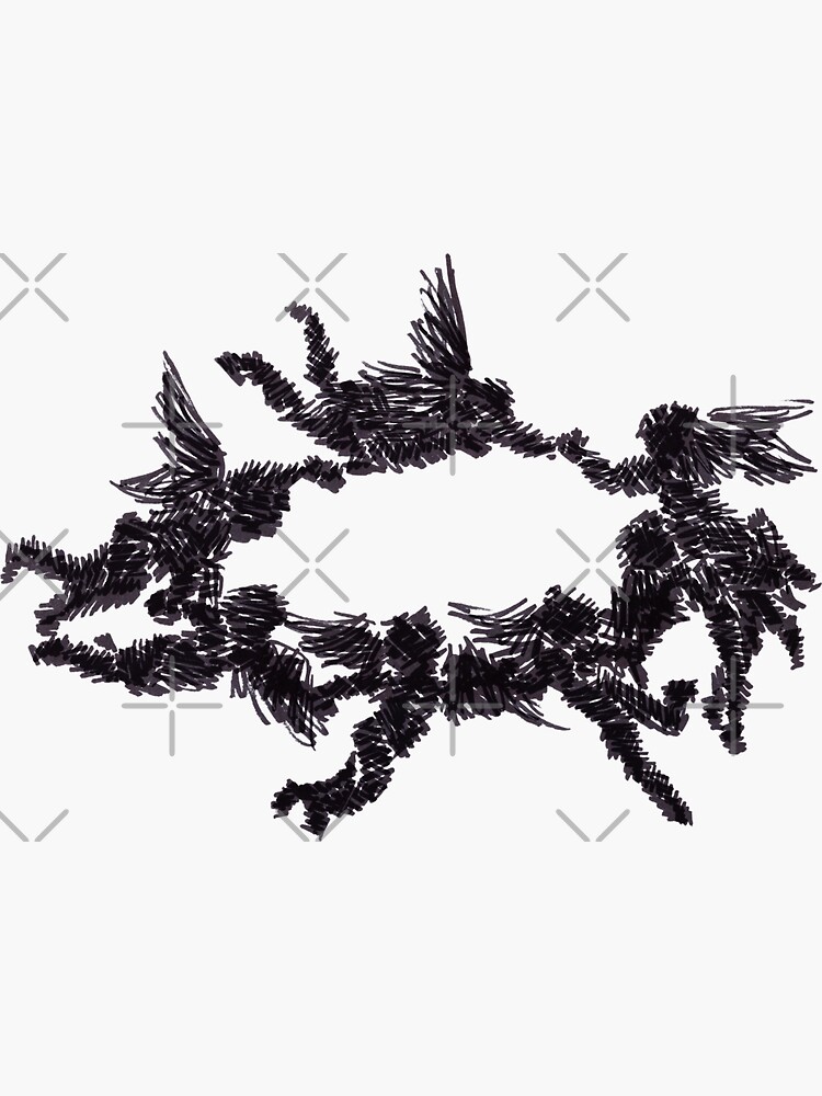 "ANGELS DANCING" Sticker for Sale by a-d-o-r | Redbubble