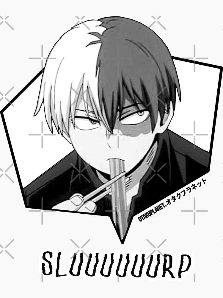 "Anime Noodles Slurp" Sticker for Sale by Otakuniverse | Redbubble