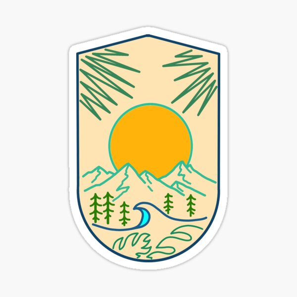 "Sun Rising Over Mountains" Sticker for Sale by Gyaneshwar | Redbubble