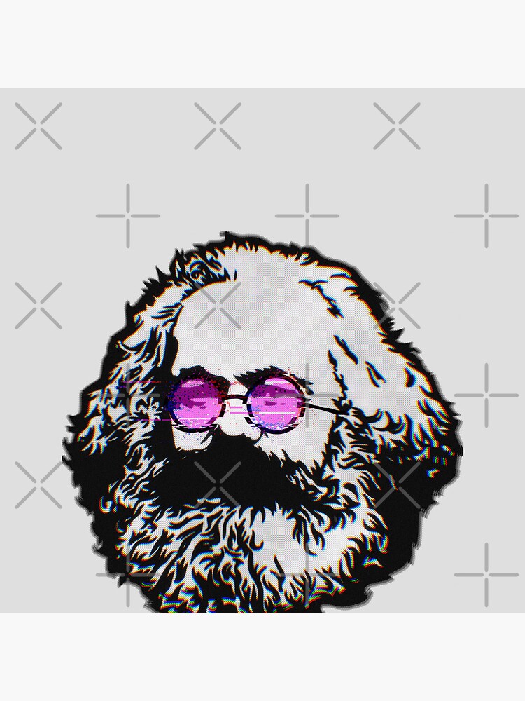 "Aesthetic Karl Marx- Retro Vintage Communist Aesthetic Vaporwave ...