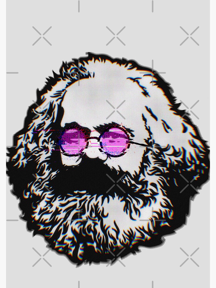 "Aesthetic Karl Marx- Retro Vintage Communist Aesthetic Vaporwave ...