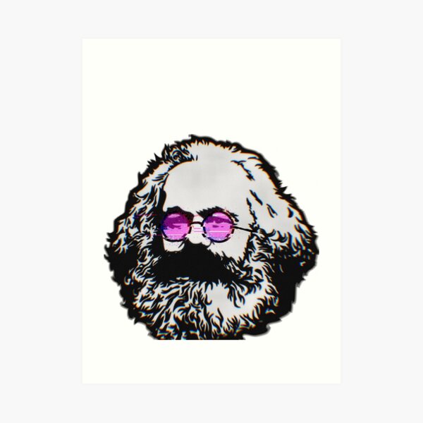 "Aesthetic Karl Marx- Retro Vintage Communist Aesthetic Vaporwave ...