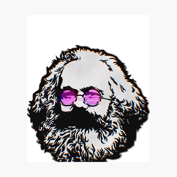 "Aesthetic Karl Marx- Retro Vintage Communist Aesthetic Vaporwave ...