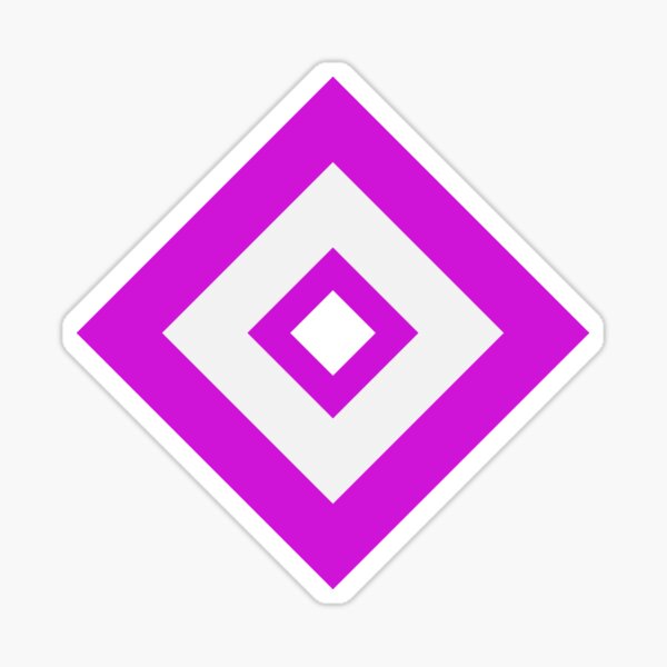 "Pink & White Diamond" Sticker for Sale by RetroCave | Redbubble