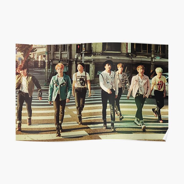 "BTS OFFICIAL" Poster for Sale by ARMY7 | Redbubble