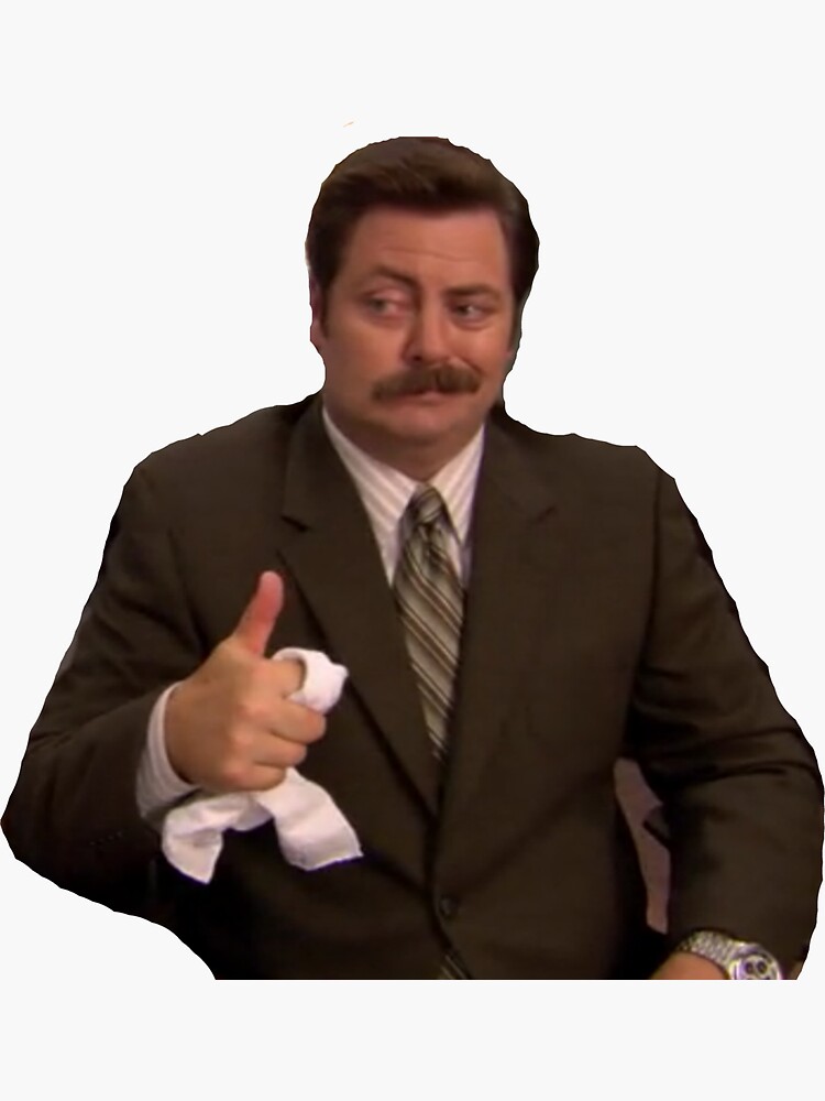 "ron thumbs up" Sticker for Sale by dancingmandy96 | Redbubble