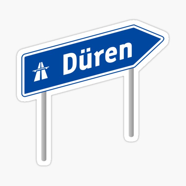 "Duren" Sticker for Sale by WordsMaps | Redbubble