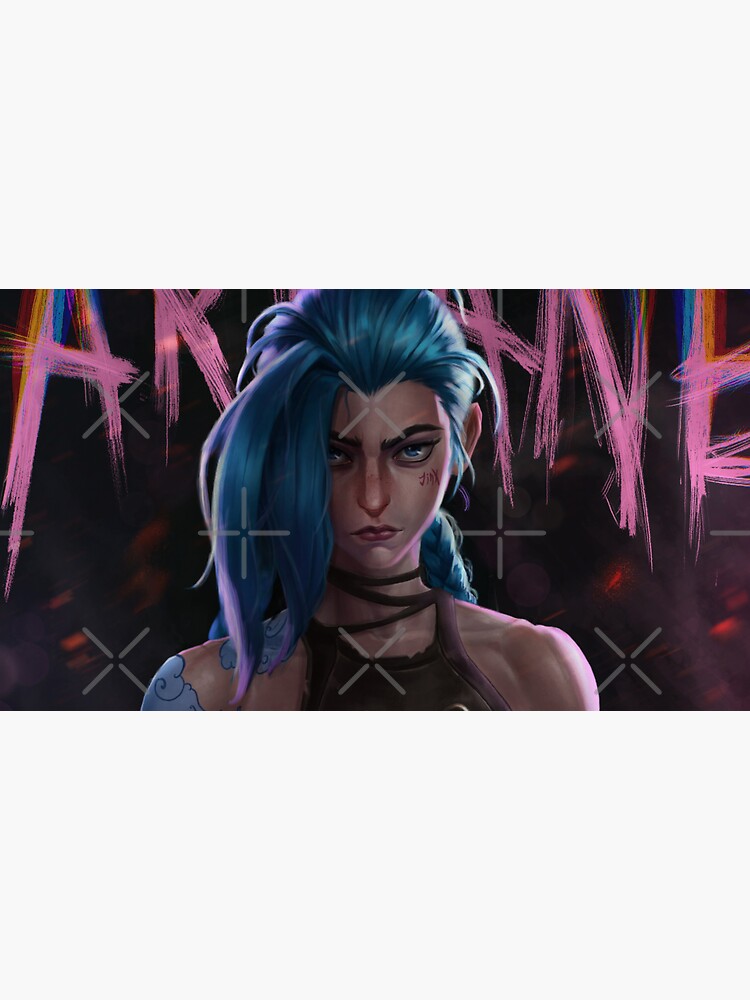"Angry Arcane Jinx" Sticker for Sale by flashonalt | Redbubble