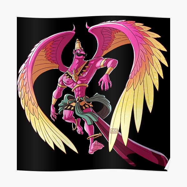 "Lord Garuda" Poster for Sale by Stevenartworks | Redbubble