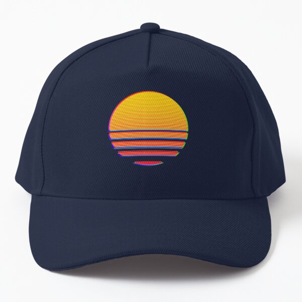 "Outrun Retro Sun" Cap for Sale by SpicyBasil | Redbubble