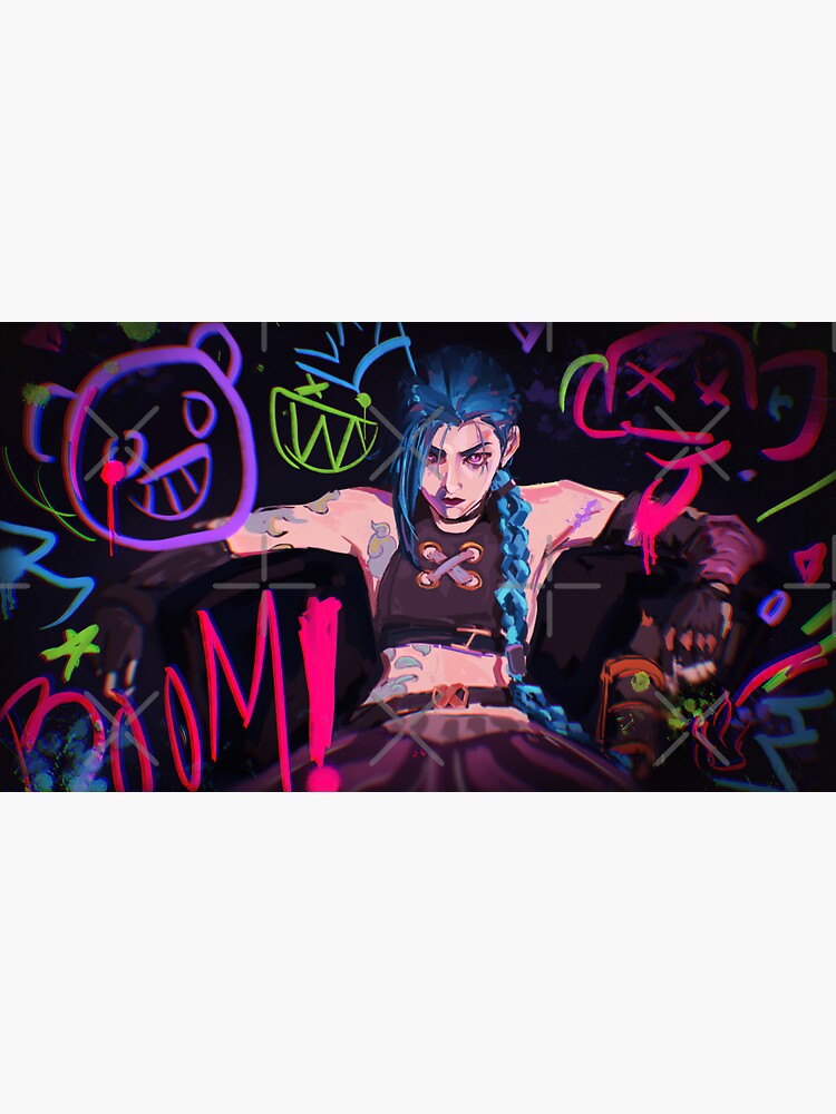 "Cute arcane jinx/powder" Sticker for Sale by flashonalt | Redbubble