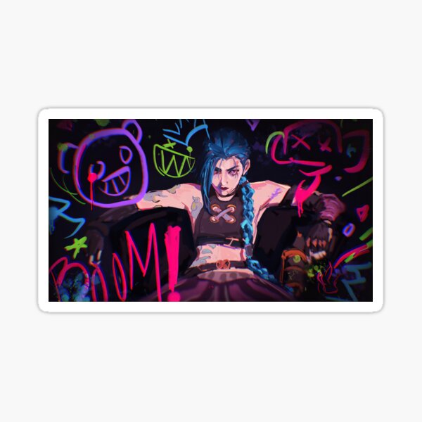 "Cute arcane jinx/powder" Sticker for Sale by flashonalt | Redbubble