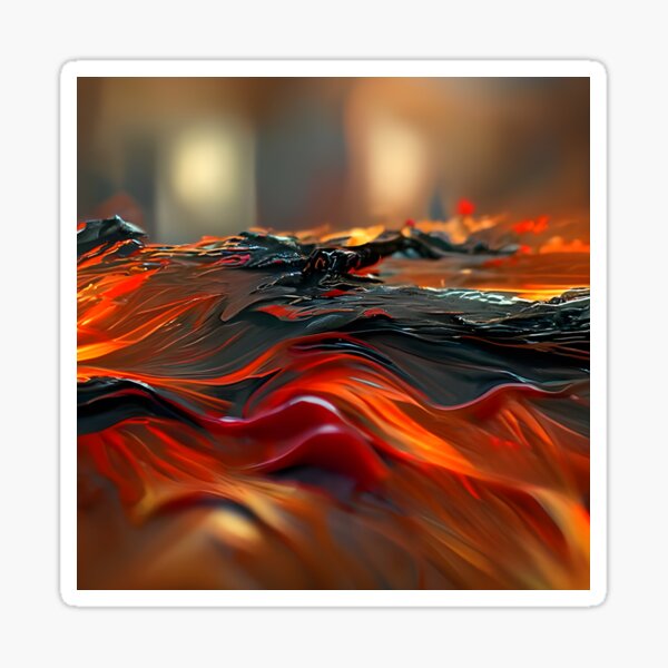 "Molten Lava" Sticker for Sale by FroztyArt | Redbubble