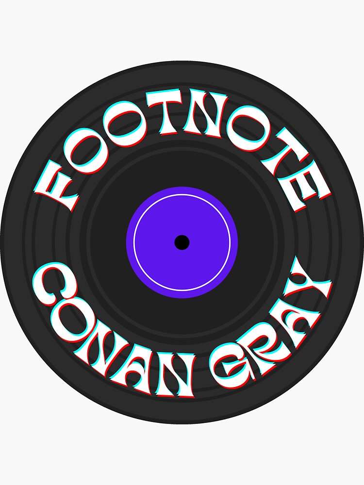 "Vinyl Footnote" Sticker for Sale by Coraliv03 | Redbubble