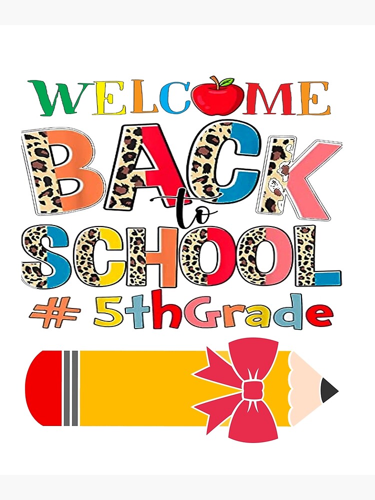 Póster «Camiseta de bienvenida de regreso a la escuela para niños de ...