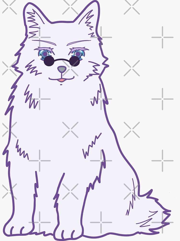 "Cute Cat - Gojo Satoru - Jujutsu Kaisen " Sticker for Sale by nijyu ...