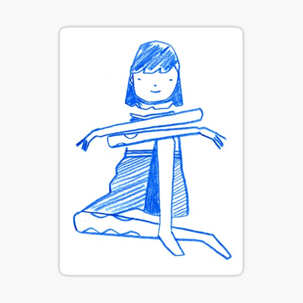 "Resting" Sticker by ghostpatrol | Redbubble