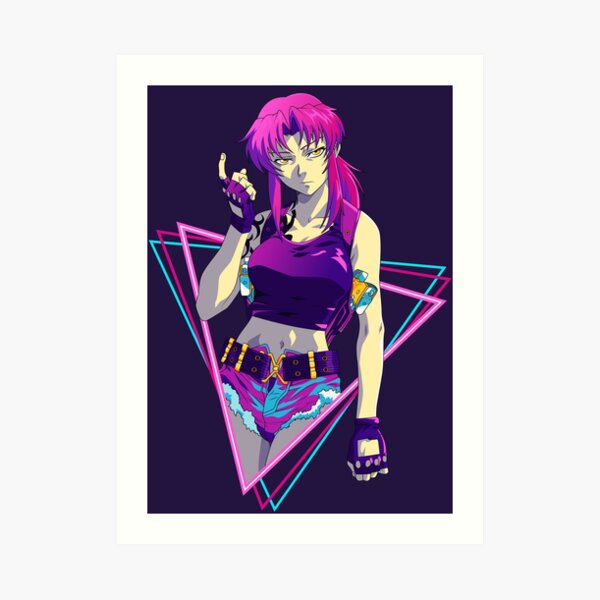 "black lagoon anime - revy retro style" Art Print for Sale by Mounir ...