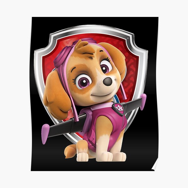 Paw Patrol Skye Poster For Sale By Samanguru Redbubble