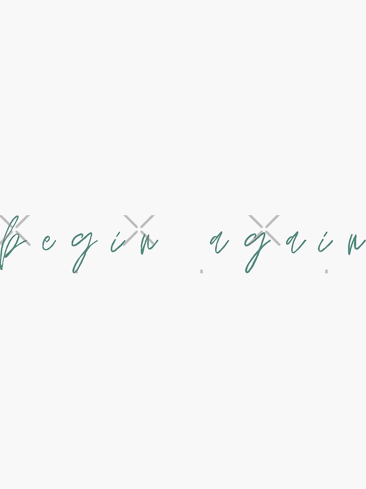 "begin again taylor swift" Sticker for Sale by dfwrks | Redbubble