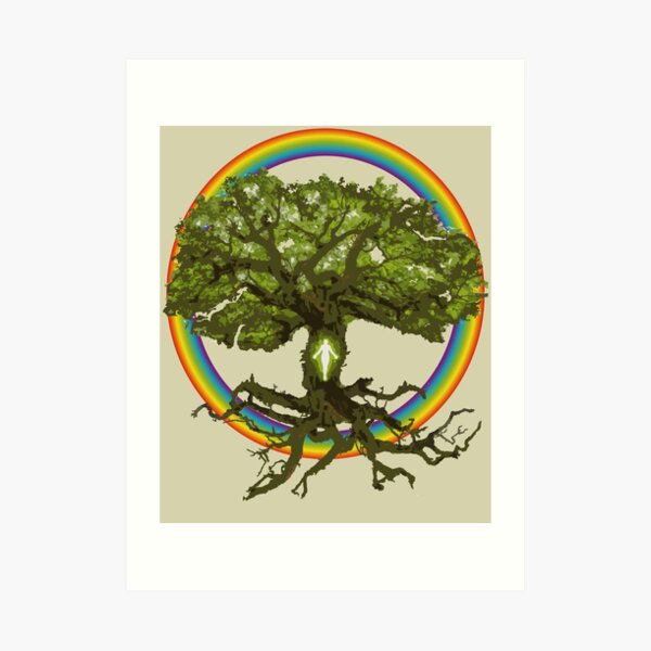 " Grounding tree Meditation - Root Grounding Meditation" Art Print for ...