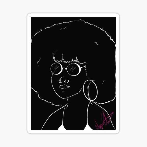 "Black and white Drawing" Sticker for Sale by Maya2063 | Redbubble