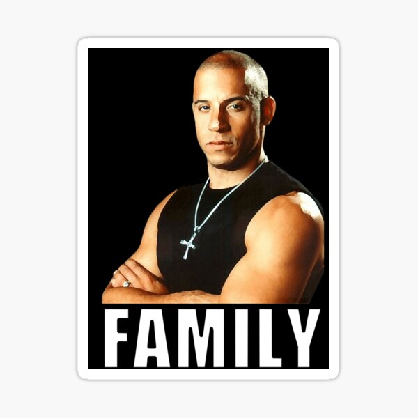 "Dom Toretto Fast and Furious Family Meme " Sticker for Sale by ...