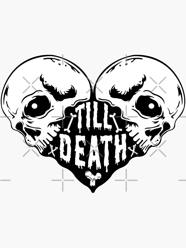 "Till Death" Sticker for Sale by brugesilustra | Redbubble