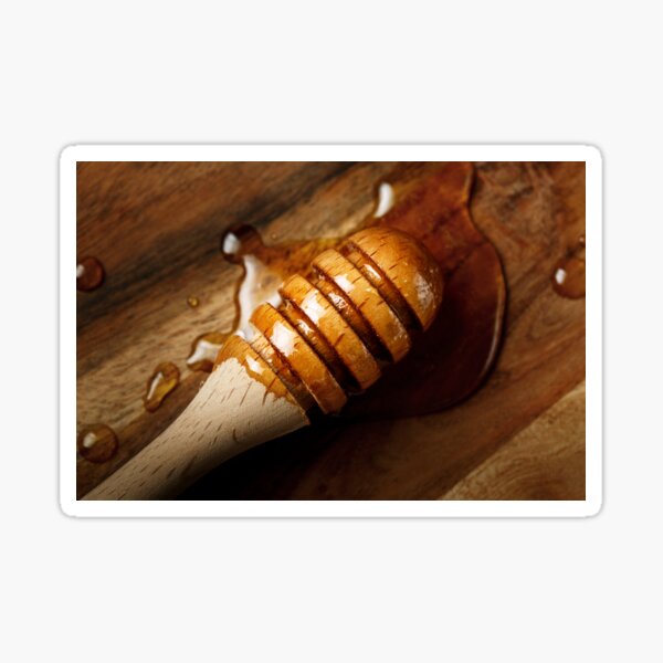 "Honey spoon, special wooden dipper" Sticker for Sale by dariazu ...