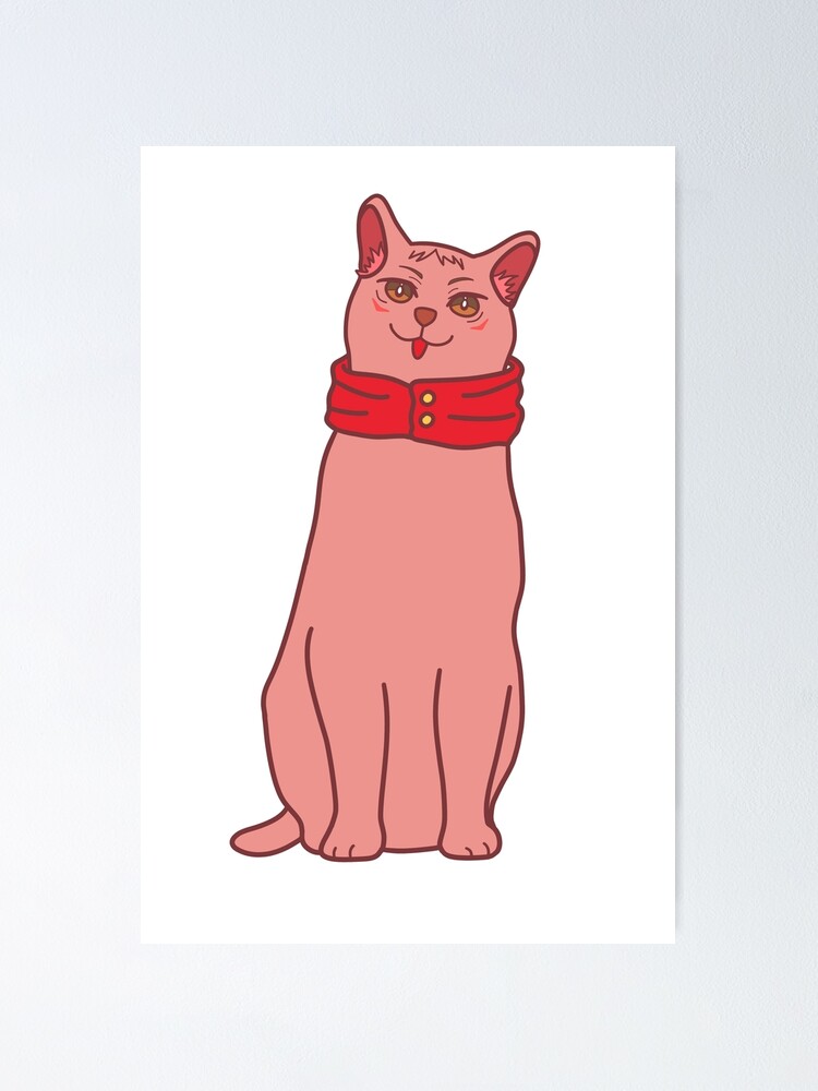 "Yuji Cat - Jujutsu Kaisen Anime " Poster for Sale by nijyu | Redbubble