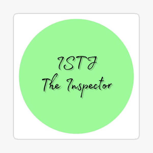 "istj - the inspector" Sticker for Sale by snail-galaxy | Redbubble