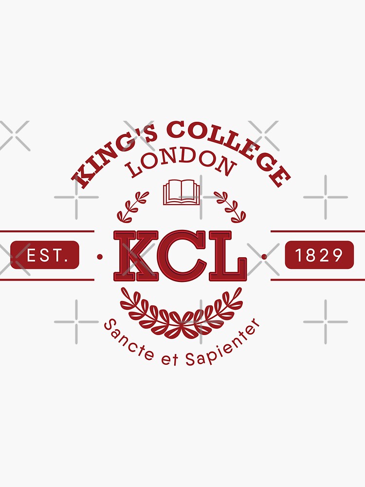 "King's College London (KCL)" Sticker for Sale by artadon | Redbubble