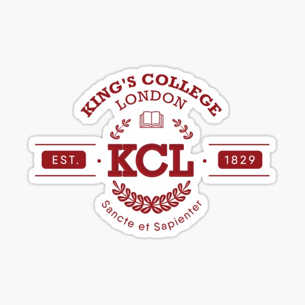 "King's College London (KCL)" Sticker for Sale by artadon | Redbubble
